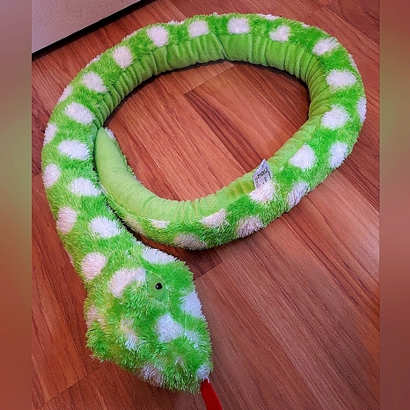 Fiesta | Toys | Fiesta Plush Snake Stuffed Animal Green And White 6 ...